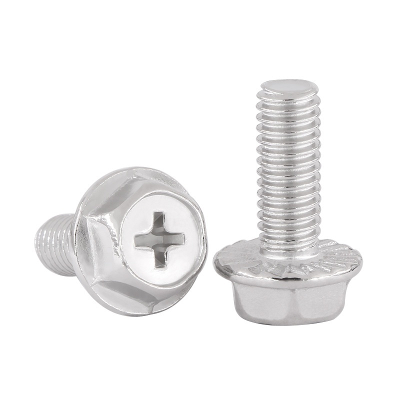 High Strength stainless steel Nylon Patch Bolts Heavy Duty Hex Flange ...